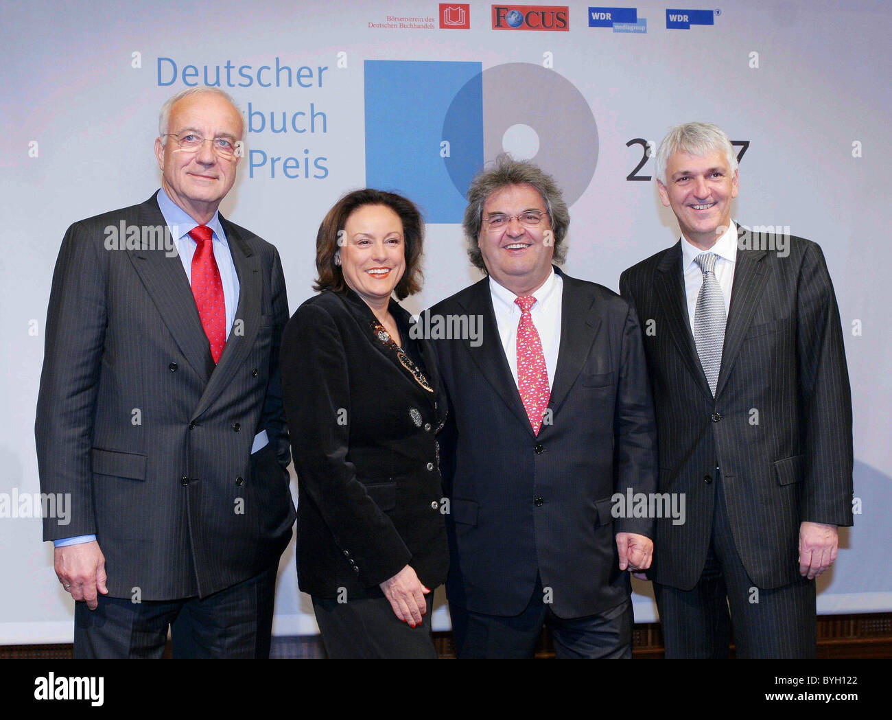Fritz Pleitgen, Monika Piel, Helmut Markwort and Wolfgang Schmitz 5th ...