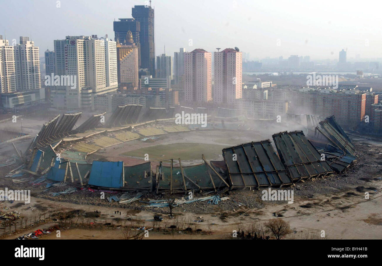 CHINA'S WEMBLEY STADIUM TURNED TO DUST China's most treasured football ...