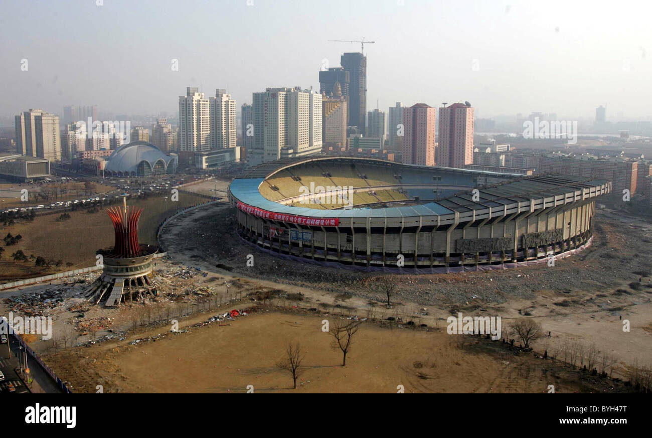 CHINA'S WEMBLEY STADIUM TURNED TO DUST China's most treasured football ...