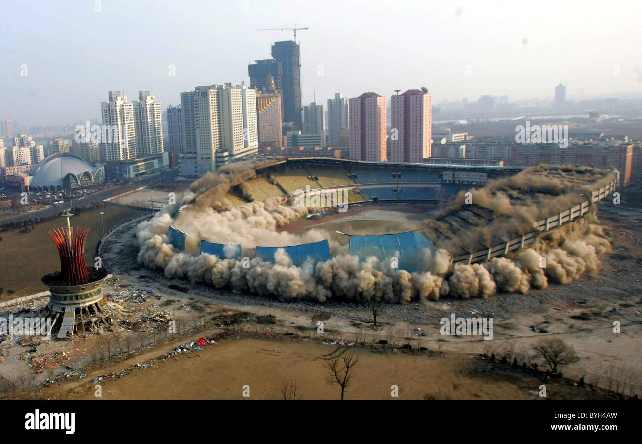 CHINA'S WEMBLEY STADIUM TURNED TO DUST China's most treasured football ...