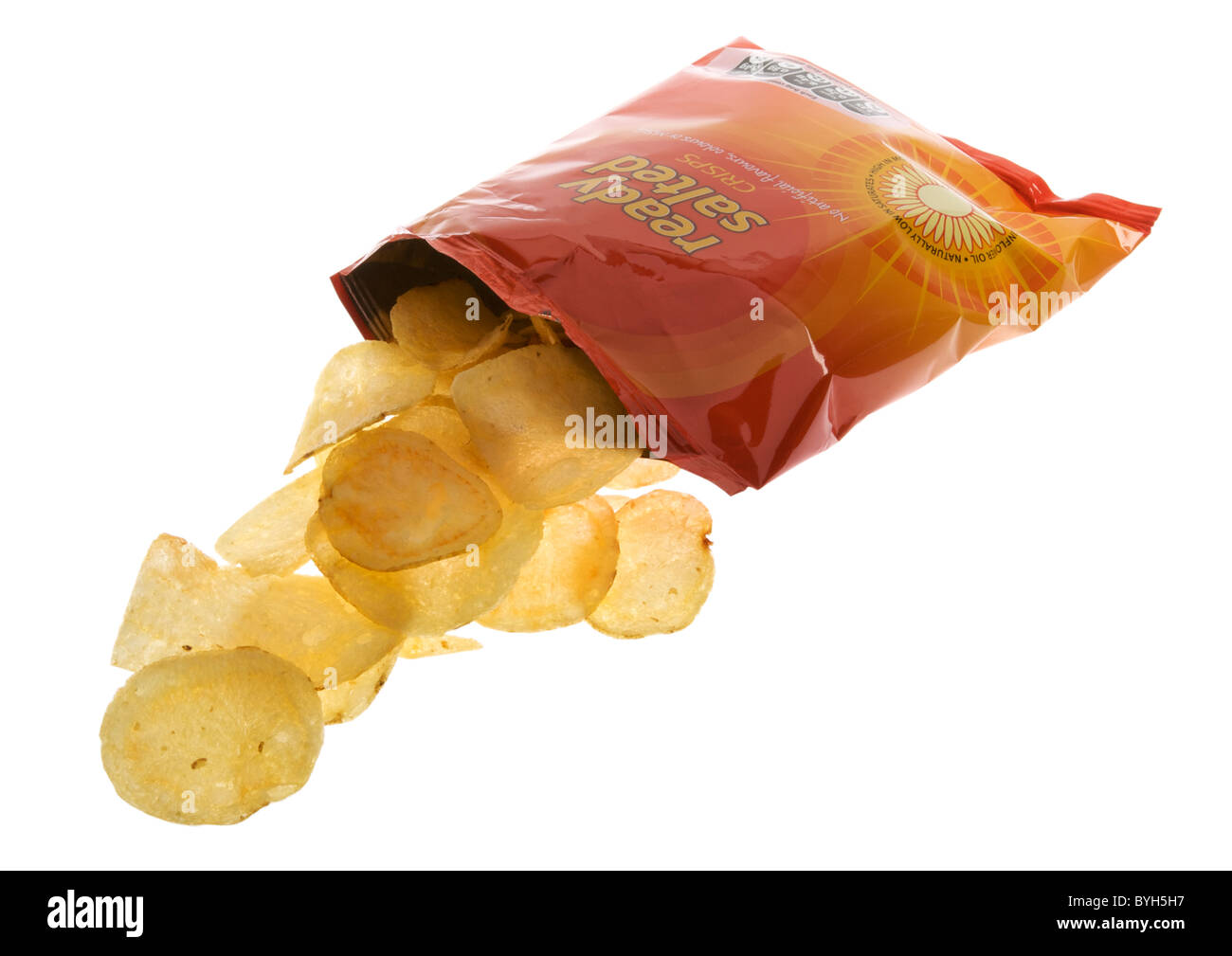 Open packet of crisps Cut Out Stock Images & Pictures - Alamy