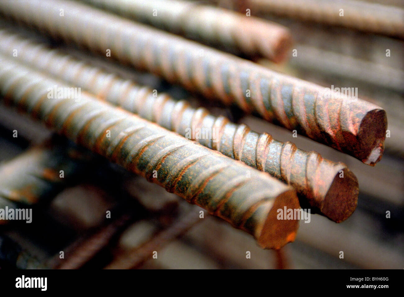 Detail of steel reinforcing bars Stock Photo - Alamy