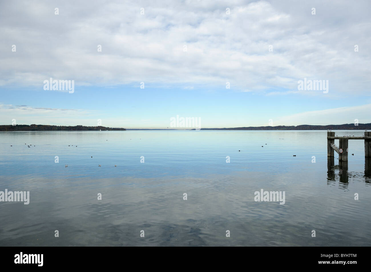 Starnberger lake footbridge hi-res stock photography and images - Alamy