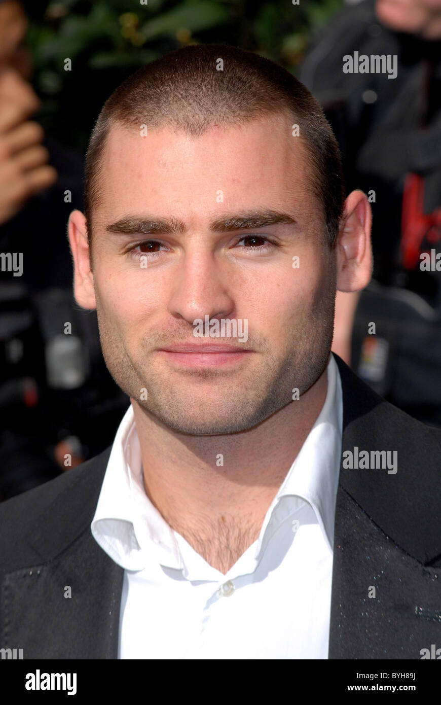 Stuart Manning of tv show 'Hollyoaks' competes in the Bracken KTM 660 ...