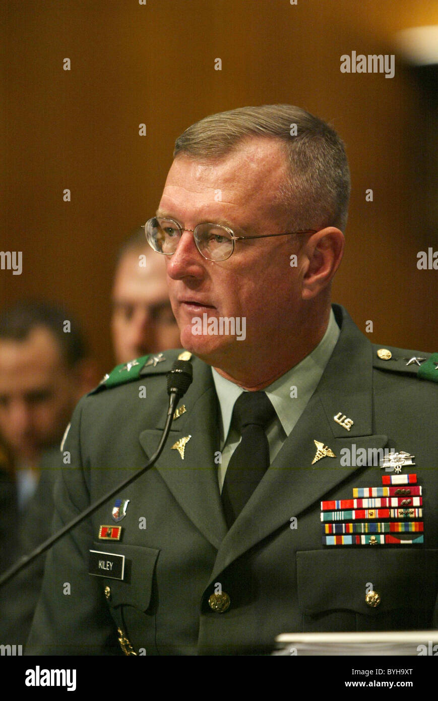 Lt. Gen. Kevin Kiley, the U.S. Army surgeon general, testifies at a ...