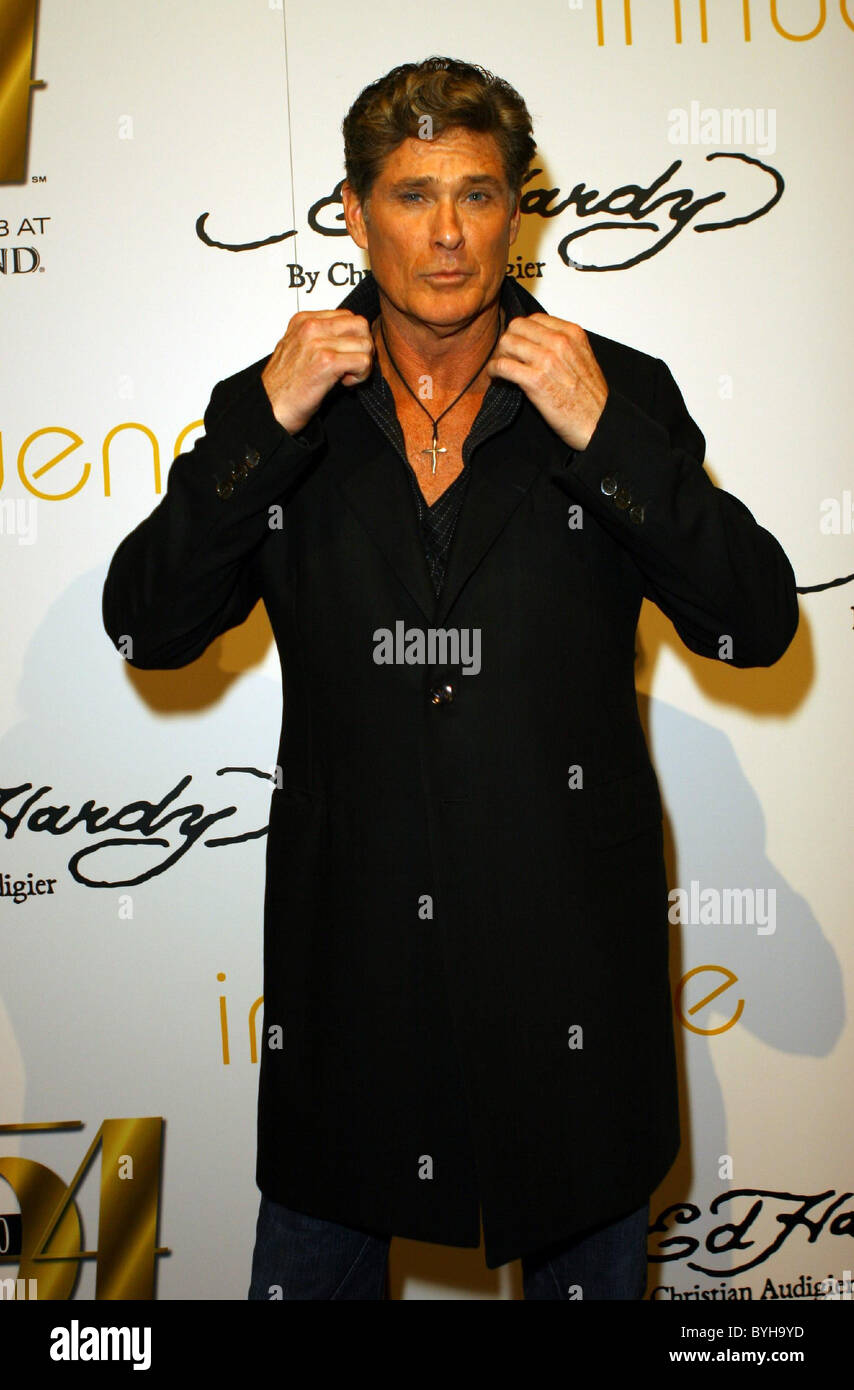 David Hasselhoff Studio 54 hosts an Ed Hardy fashion show in the MGM ...
