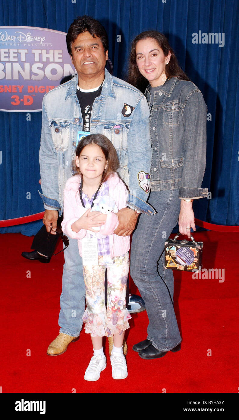Eric Estrada and Family Los Angeles premiere of 'Meet the Robinsons ...