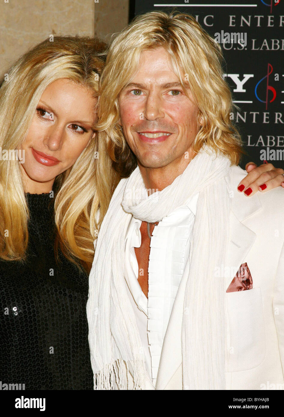 Duff McKagan and Susan Holmes at the Clive Davis Pre-Grammy awards ...
