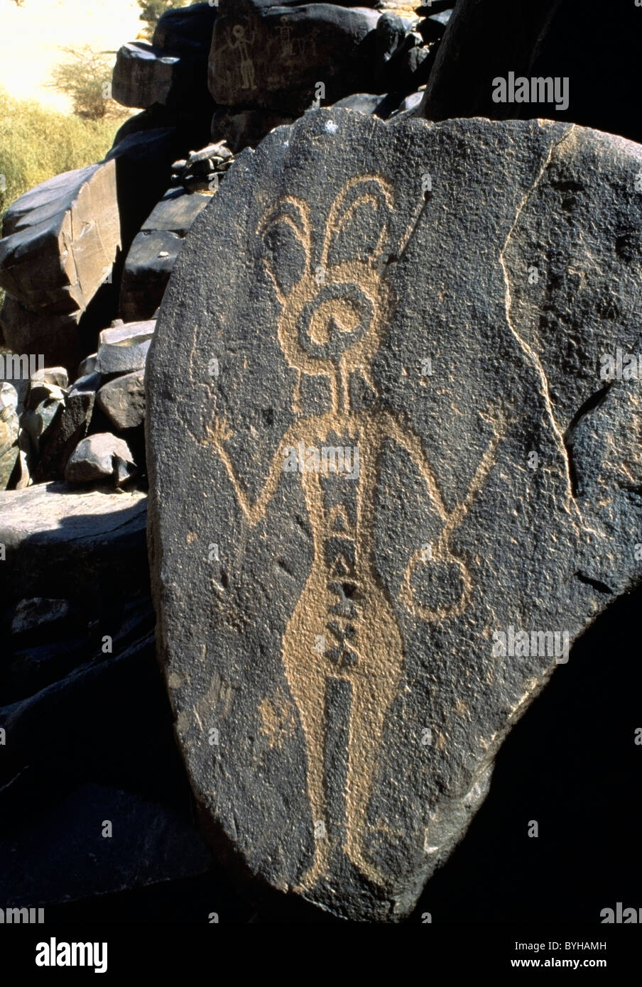 ancient Rock art in Air Mountains Niger Stock Photo - Alamy