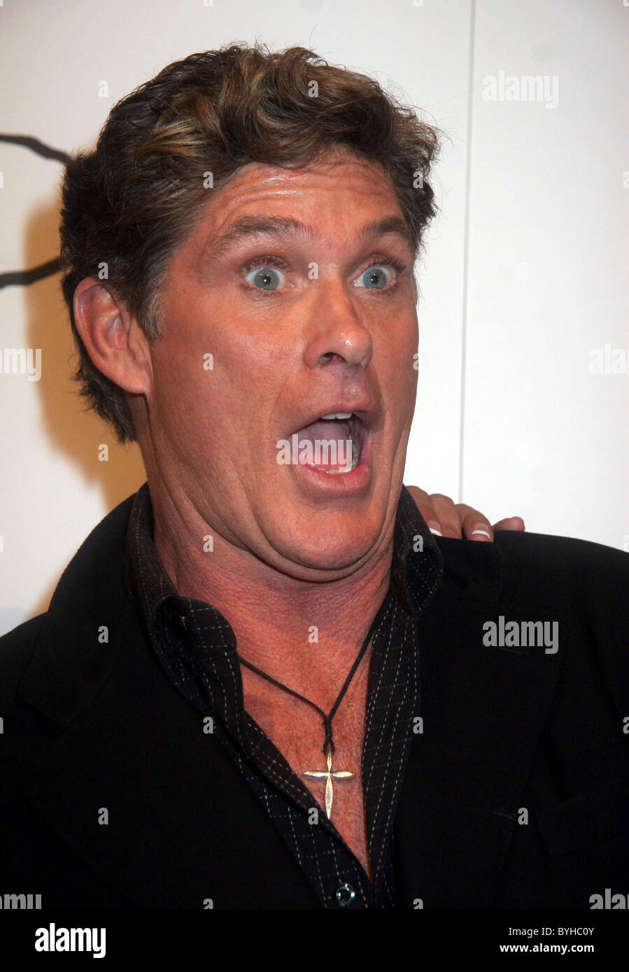 David Hasselhoff Studio 54 hosts a fashion show by Ed Hardy in the MGM ...