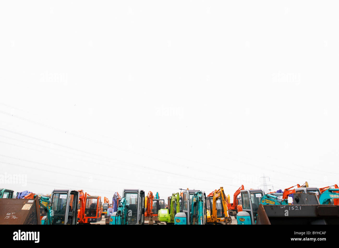 Colourful diggers hi-res stock photography and images - Alamy