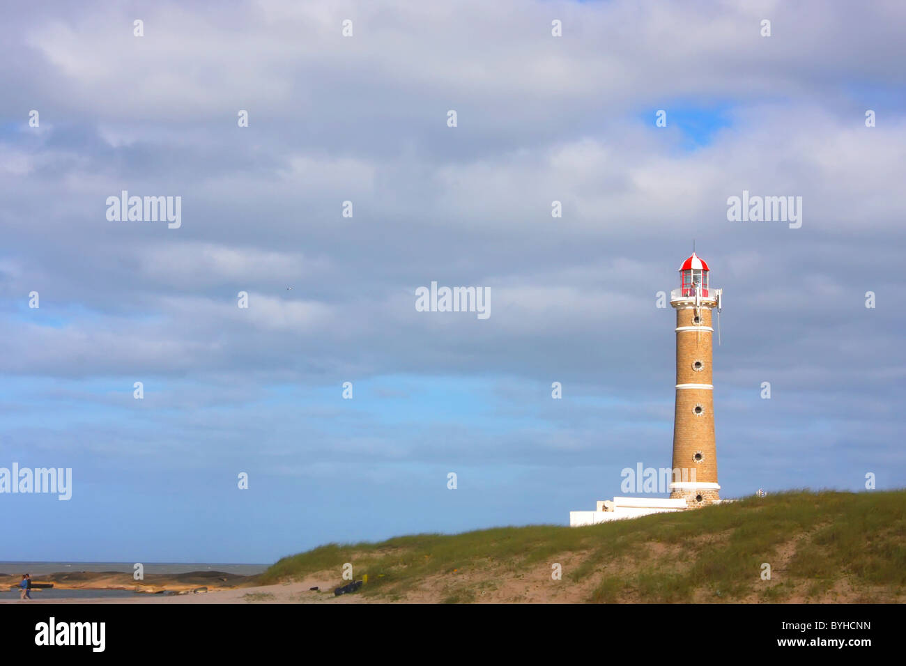 The famous lighthouse in Jose Ignacio, Uruguay, South america Stock ...