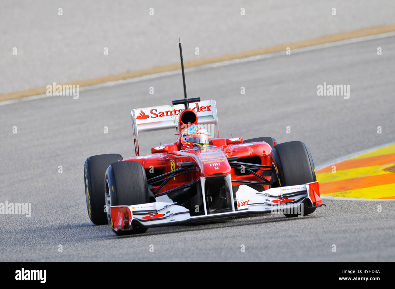 Fernando Alonso (ESP) in the Ferrari F150th Formula One race car Stock ...
