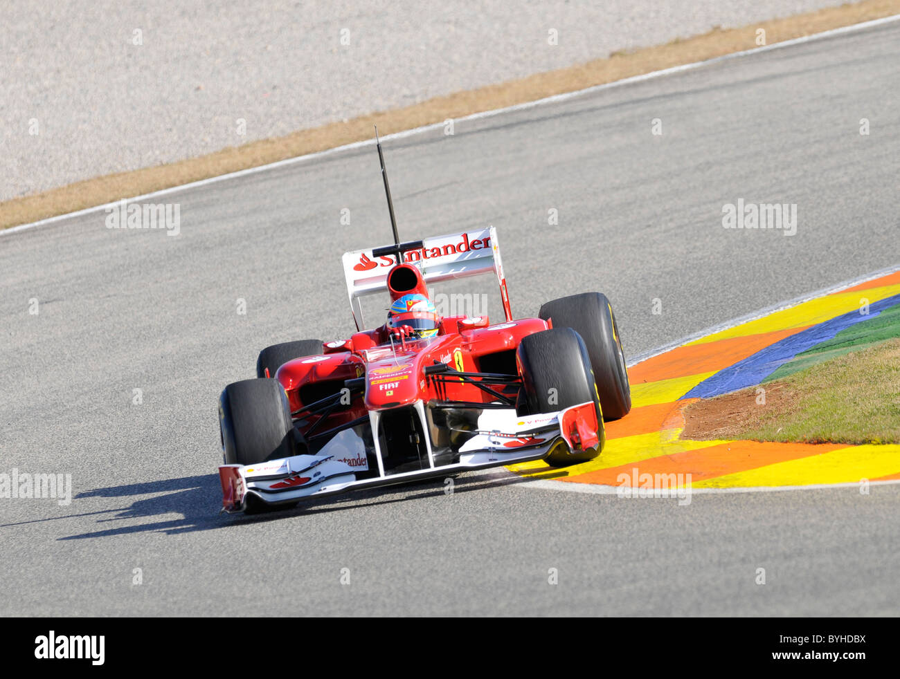 Fernando Alonso (ESP) in the Ferrari F150th Formula One race car Stock ...