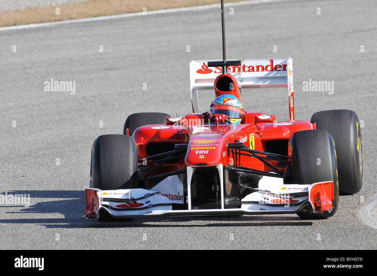 Fernando Alonso (ESP) in the Ferrari F150th Formula One race car Stock ...