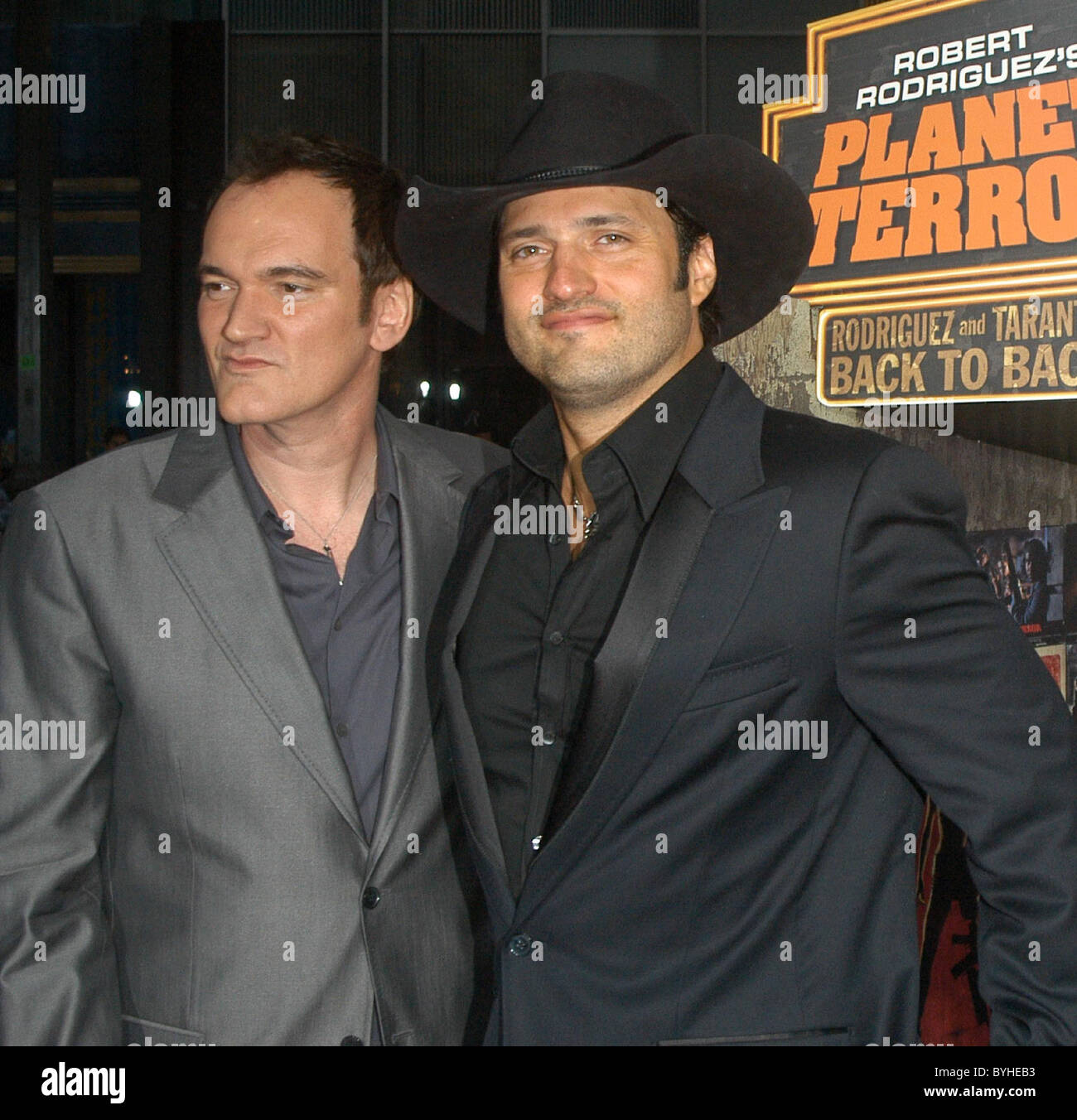 Quentin Tarantino and Robert Rodriguez premiere of 'Grindhouse' at The ...
