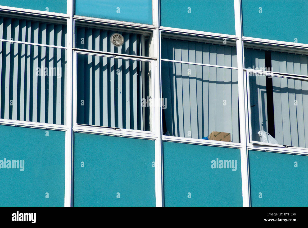 Windows on a 1960's office block London UK Stock Photo - Alamy