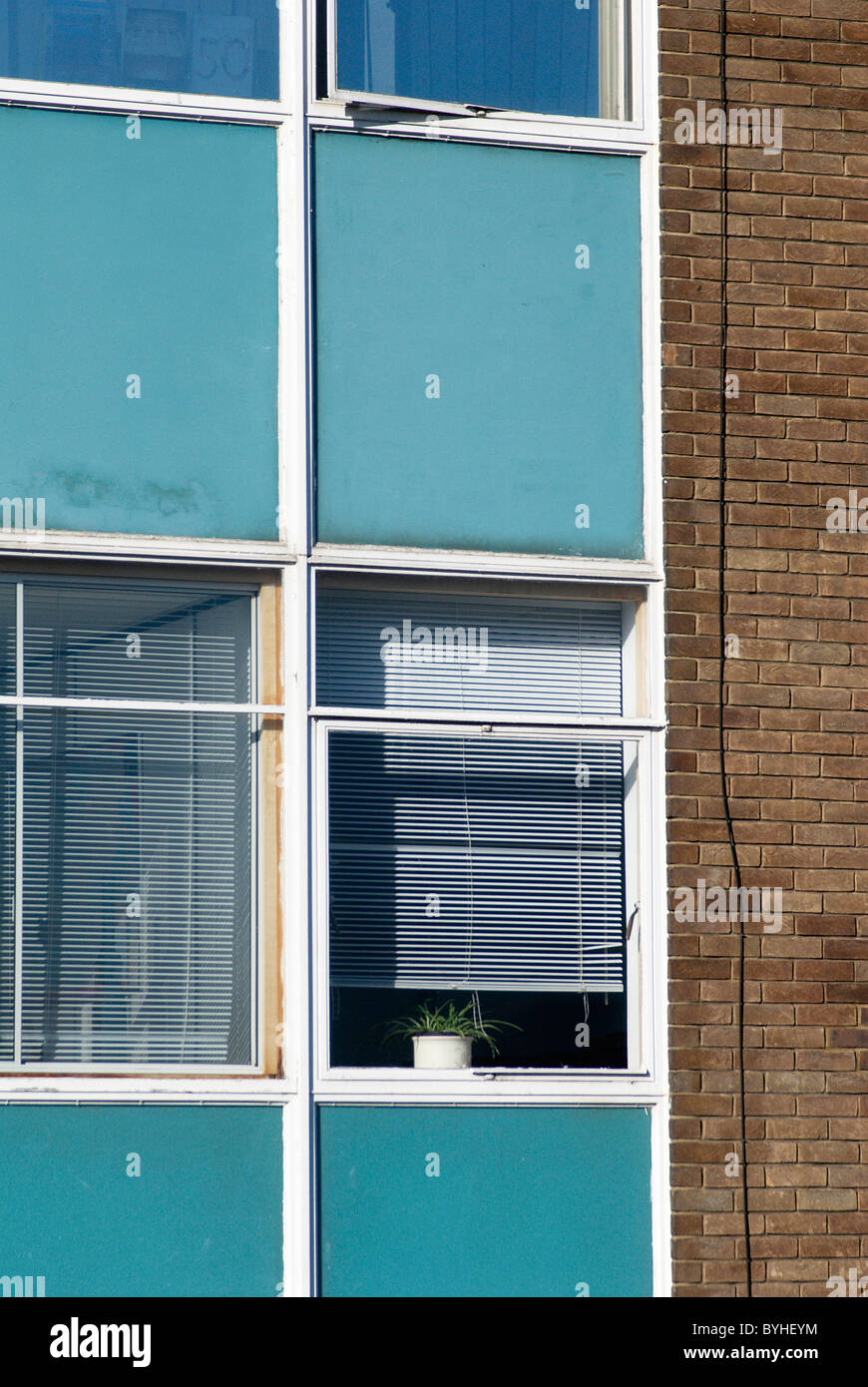 Windows on a 1960's office block London UK Stock Photo - Alamy