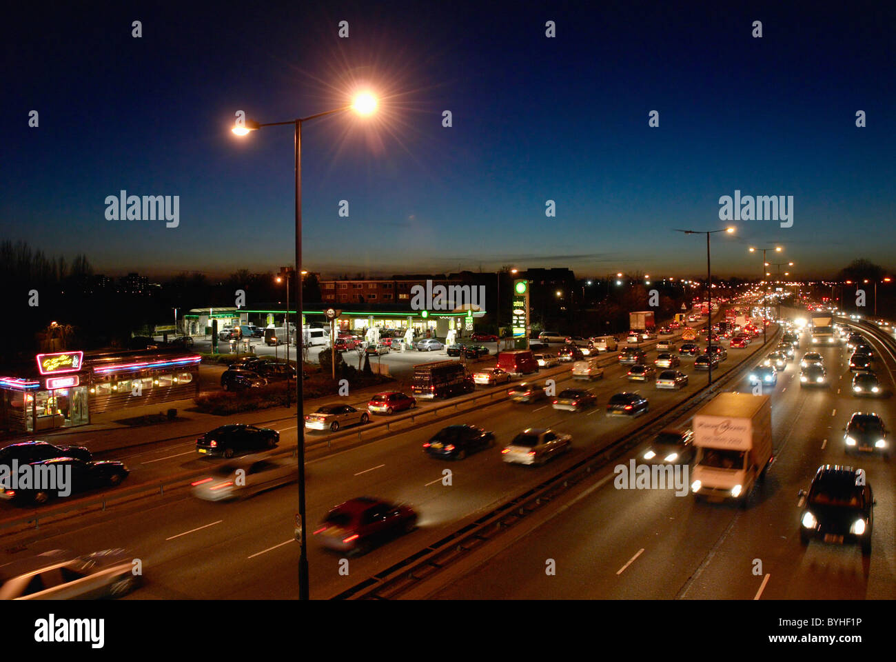 Light trail shot on a40 hi-res stock photography and images - Alamy