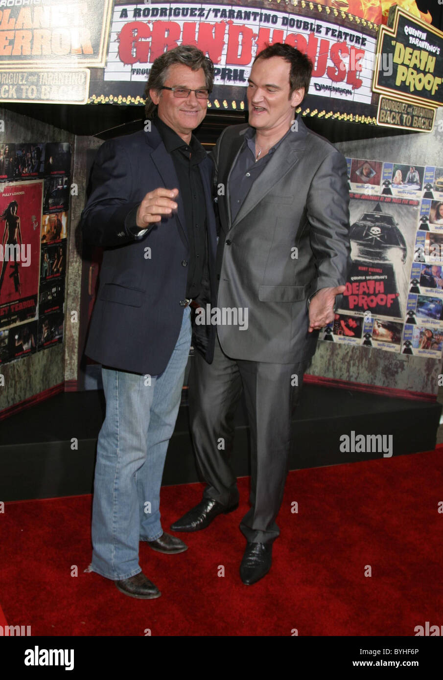 Kurt Russell and Quentin Tarantino Los Angeles premiere of 'Grindhouse ...