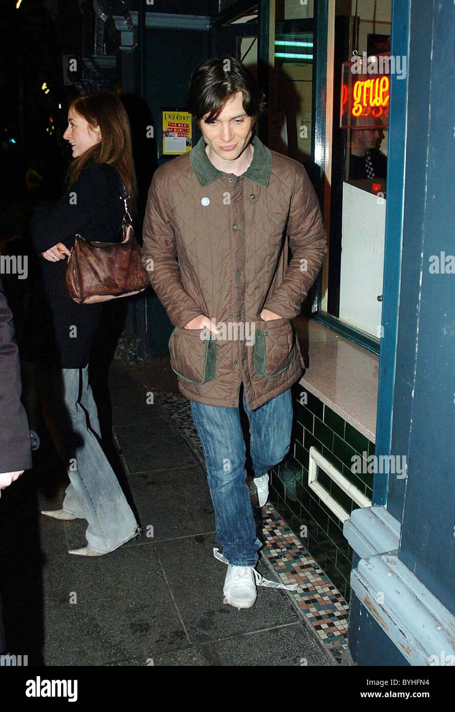 Cillian Murphy leaving The Mermaid restaurant before the screening of ...