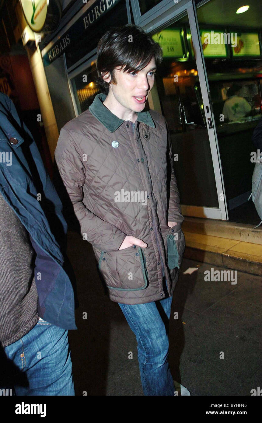 Cillian Murphy leaving The Mermaid restaurant before the screening of ...