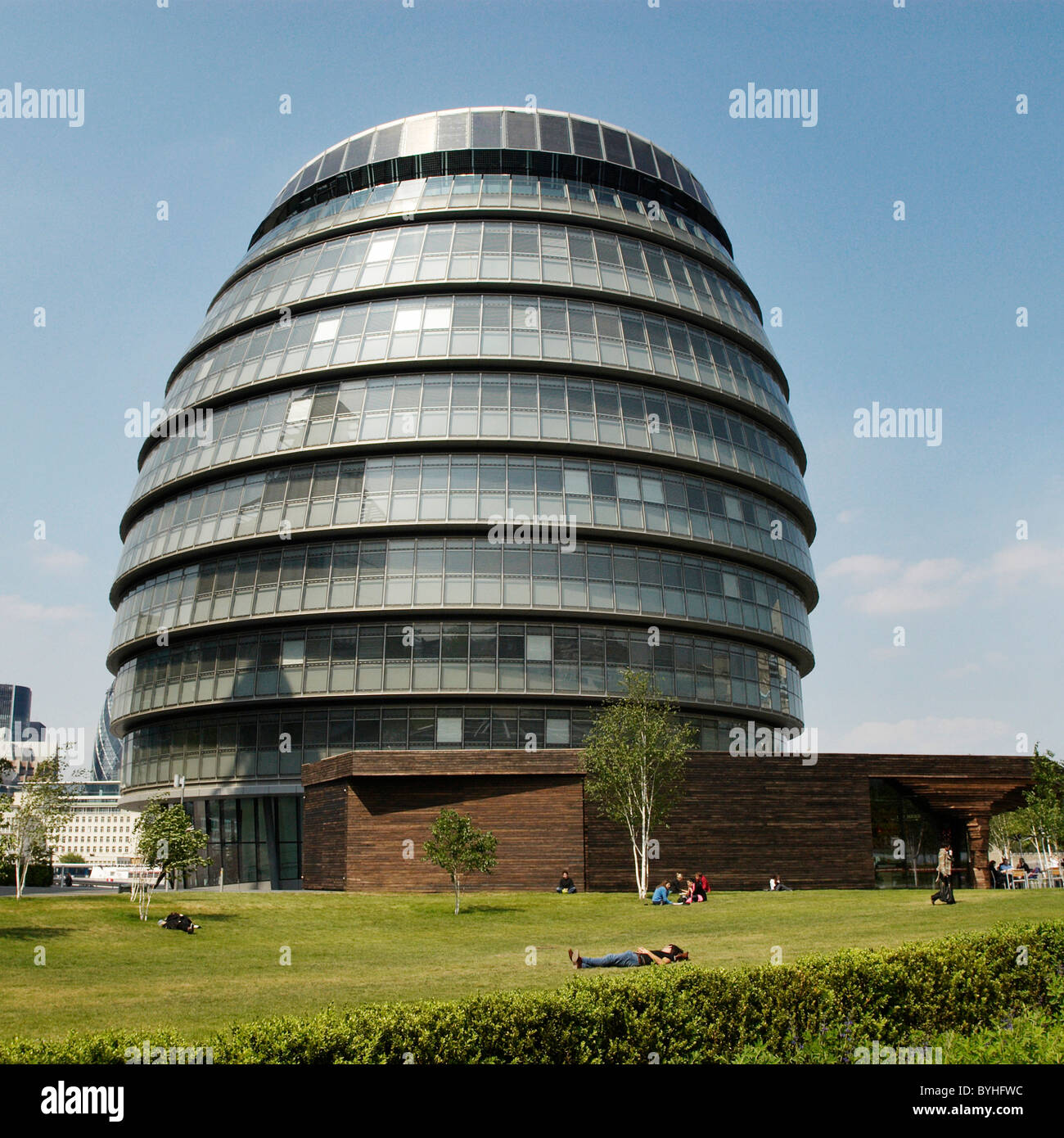 UK?s first charred timber building Parkside Pavillion Potters Fields ...