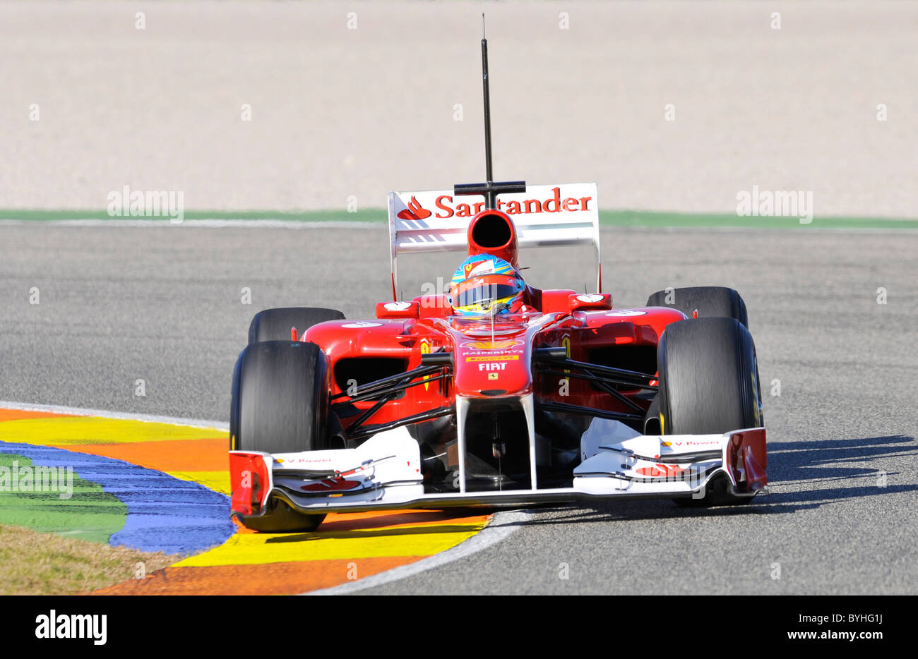 Fernando Alonso (ESP) in the Ferrari F150th Formula One race car Stock ...