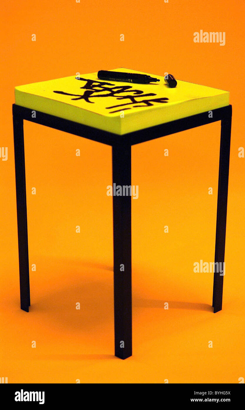 The Genius Table -Sticky-note Furniture! Remember how your mum used to ...