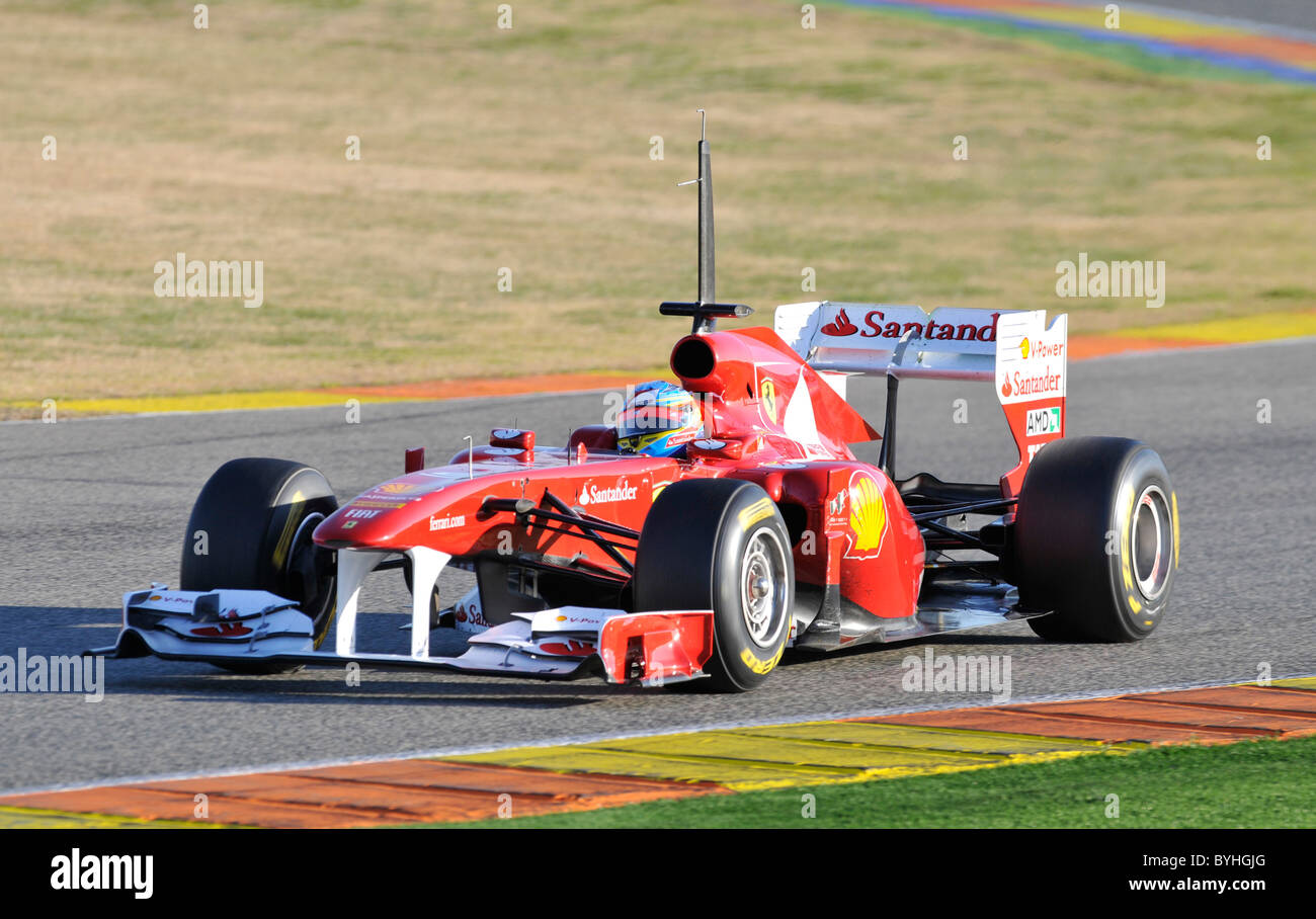 Fernando Alonso (ESP) in the Ferrari F150th Formula One race car Stock ...