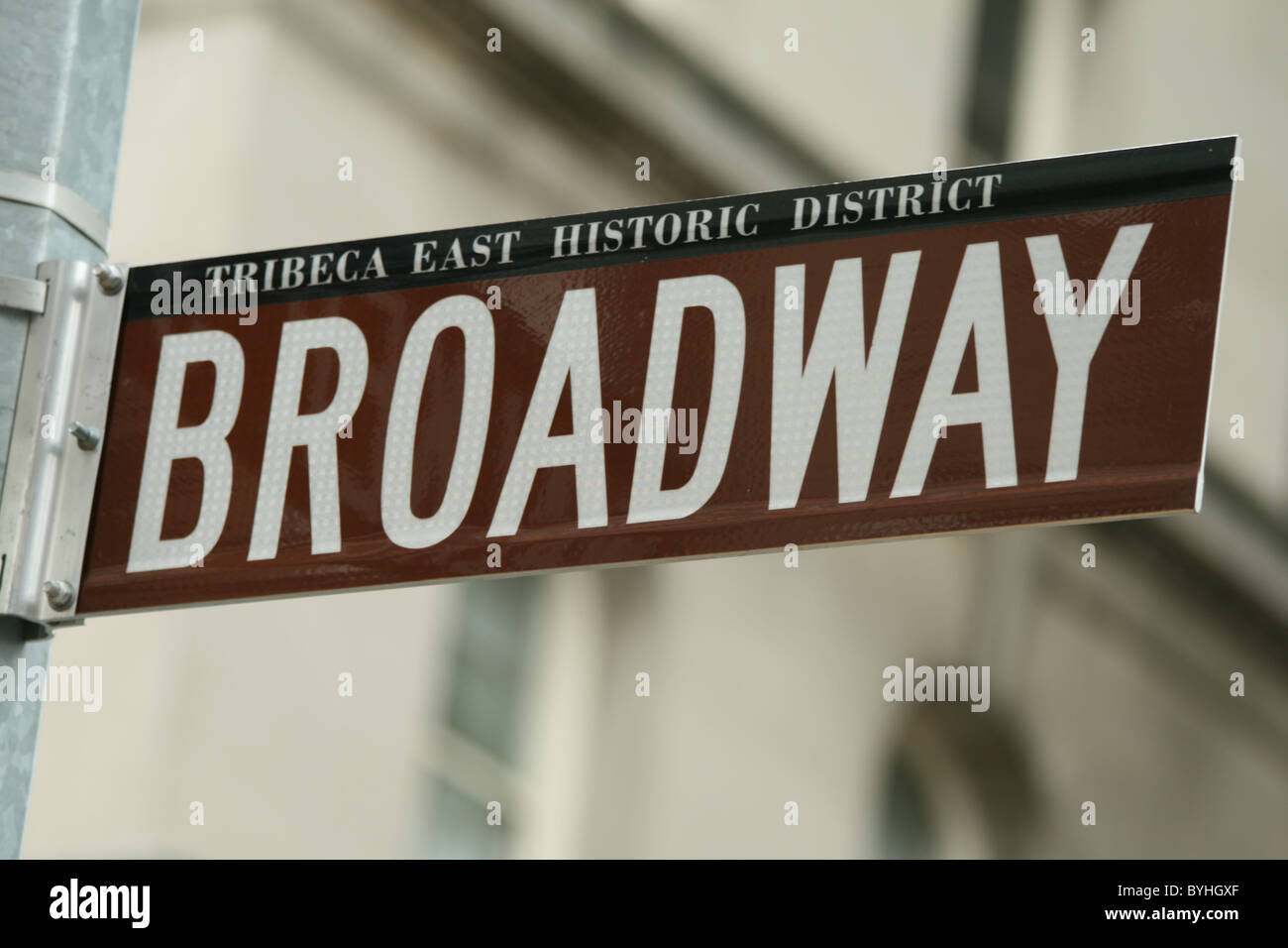 Broadway traffic sign Stock Photo - Alamy