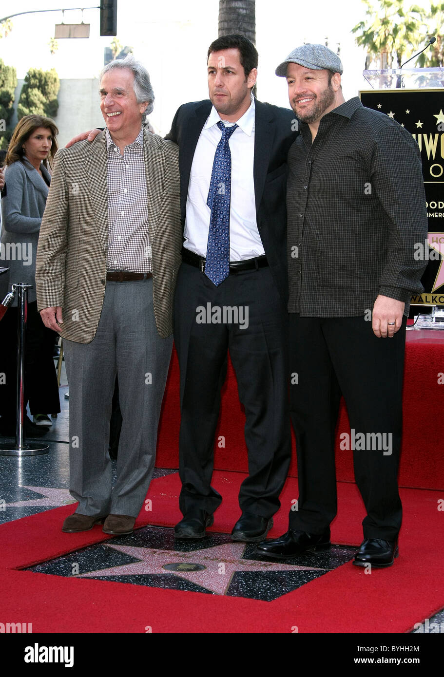 HENRY WINKLER ADAM SANDLER KEVIN JAMES ADAM SANDLER HONORED WITH A STAR ...