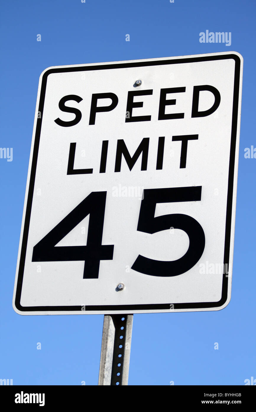 Speed Limit traffic sign Stock Photo - Alamy