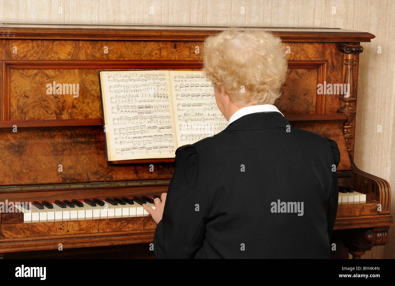 Painting Woman Playing Piano High Resolution Stock Photography and ...