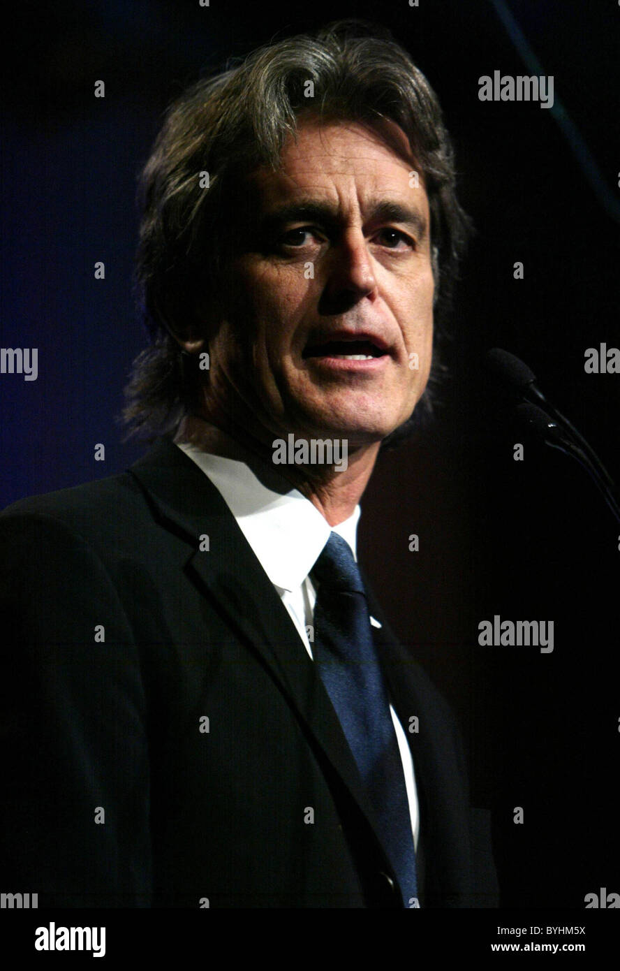 Bobby Shriver speaking at The 4th Annual Alzheimers Gala held at the ...