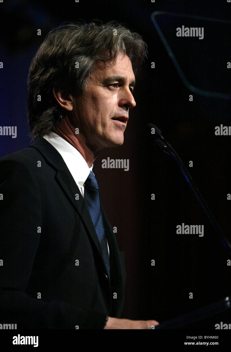Bobby Shriver speaking at The 4th Annual Alzheimers Gala held at the ...