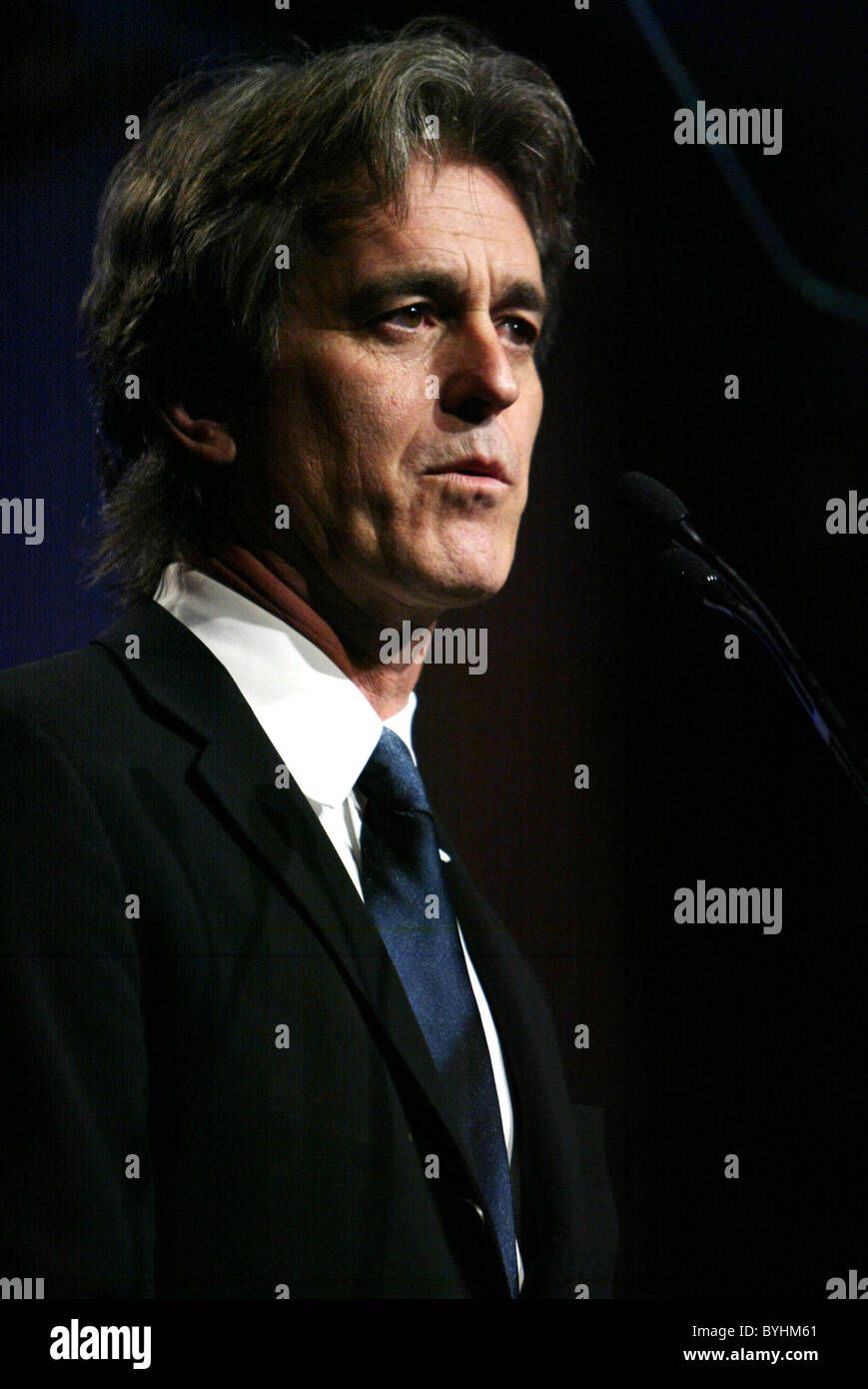 Bobby Shriver speaking at The 4th Annual Alzheimers Gala held at the ...