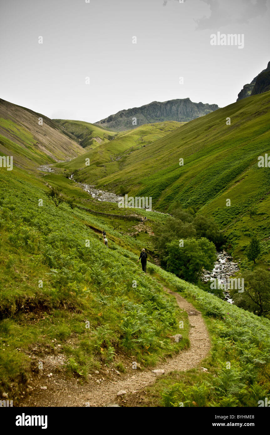 Scafell Pike ascent route Stock Photo - Alamy