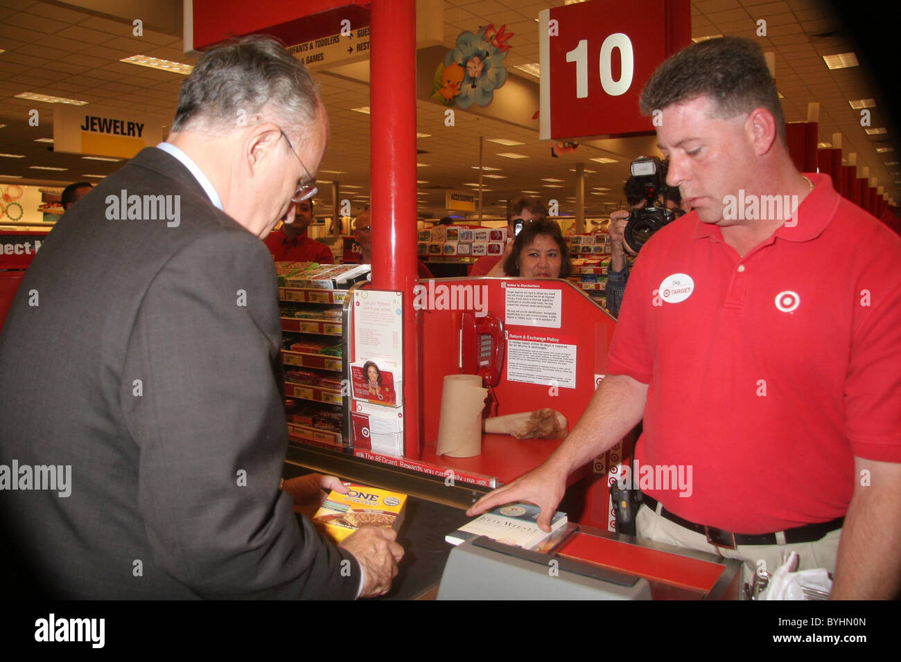 Rudy Giuliani in town for a fundraiser stopped by the Target store at ...