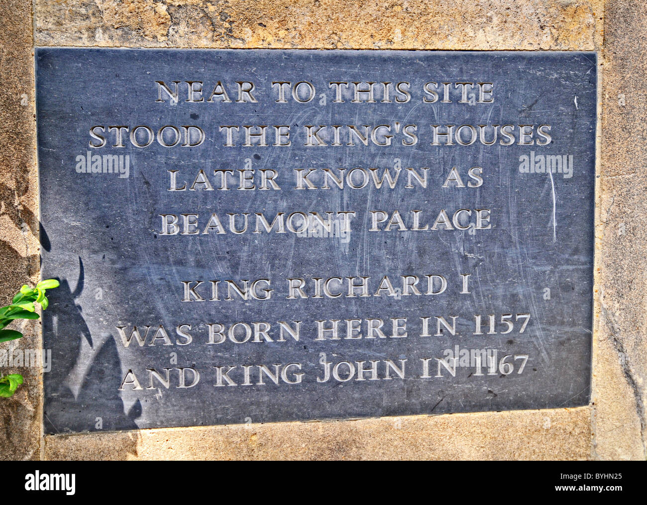 Memorial of Richard I in Oxford, better known as Lionheart. He has been ...