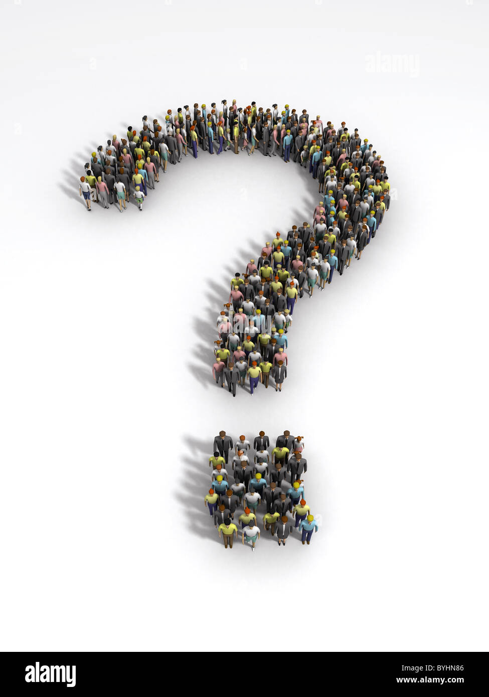 question from the crowd of people Stock Photo - Alamy