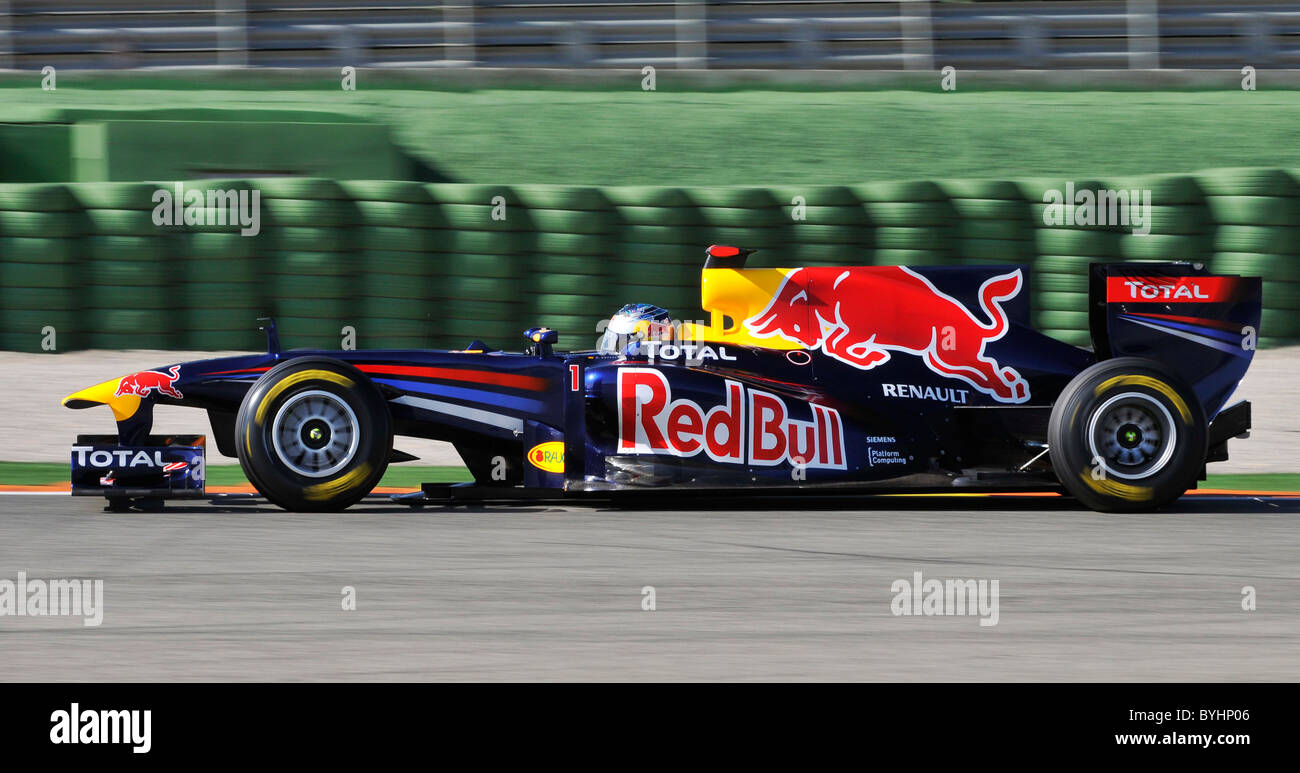 Sebastian Vettel (GER) in the Red Bull Racing RB7 Formula One race car ...