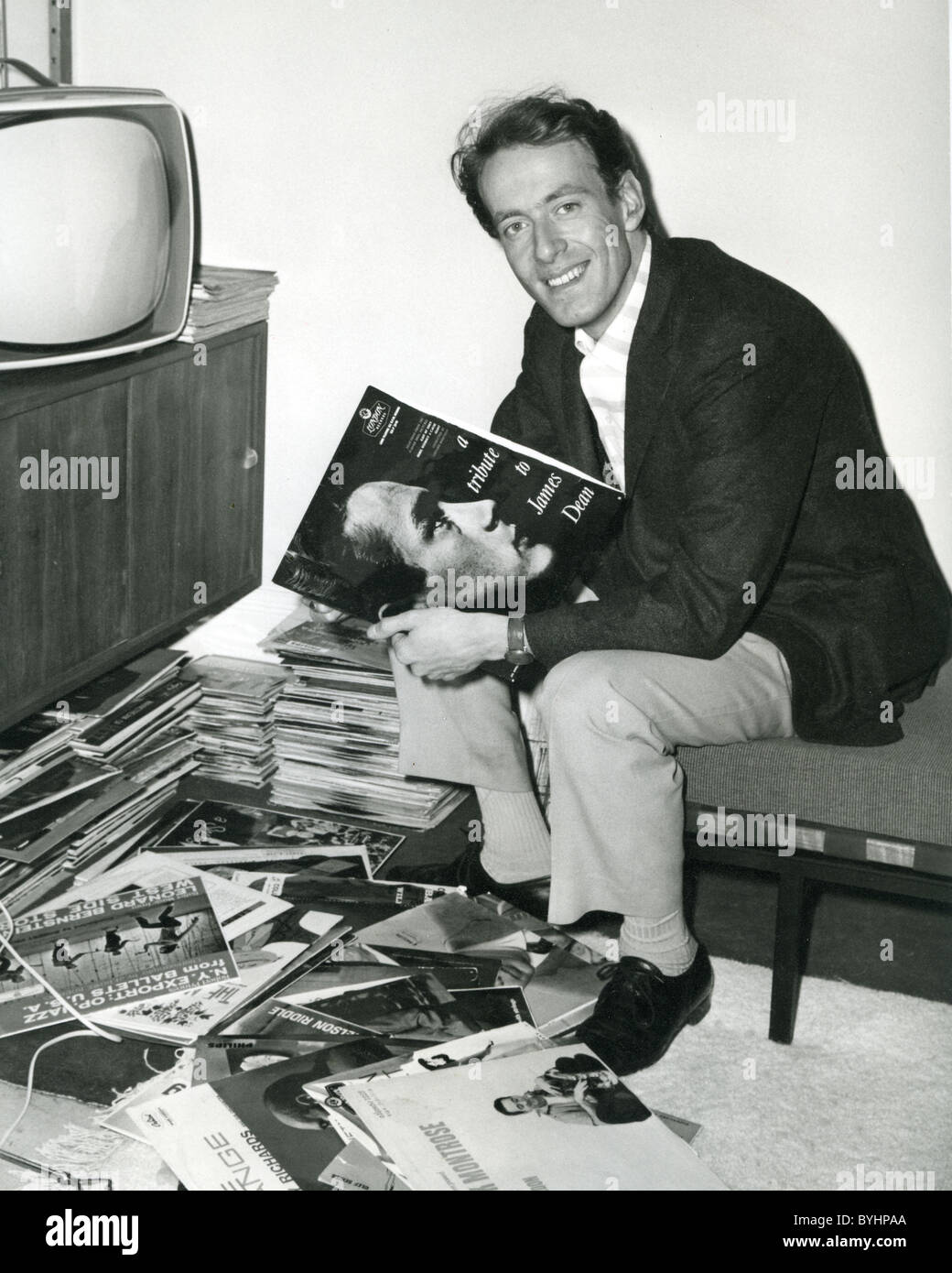 JOHN BARRY (1933-2011) film score composer at his London home in 1959 ...