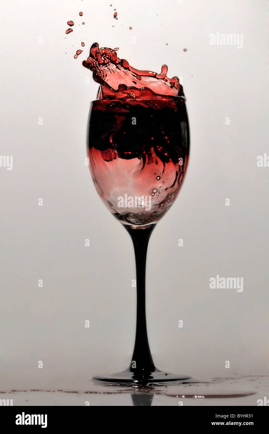 Burgundy splash hi-res stock photography and images - Alamy