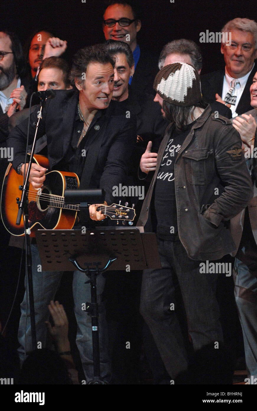 Bruce Springsteen with musical gusests All-Star Tribute Concert to ...