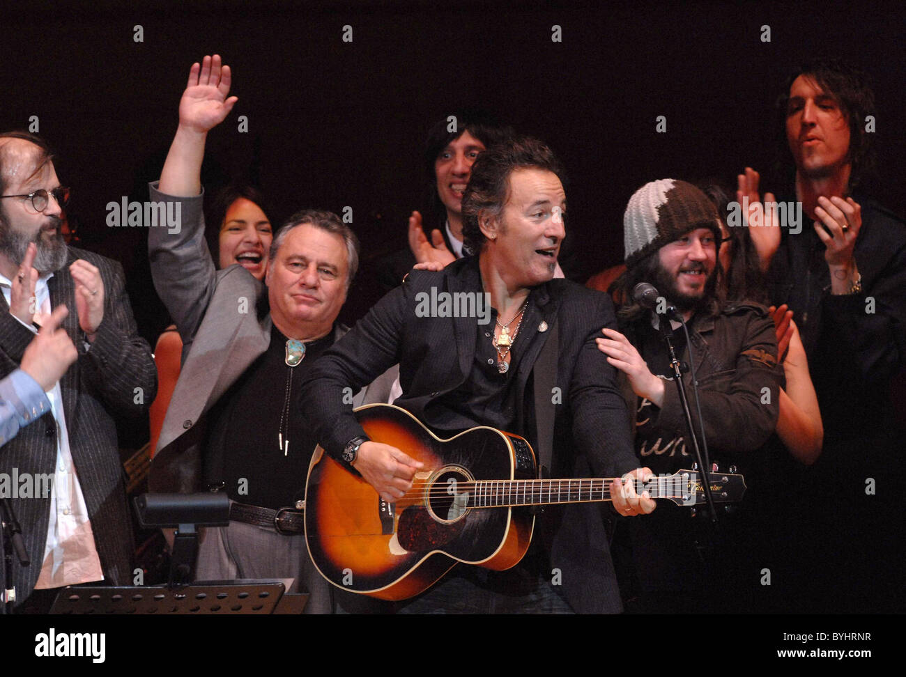 Bruce Springsteen with musical gusests All-Star Tribute Concert to ...