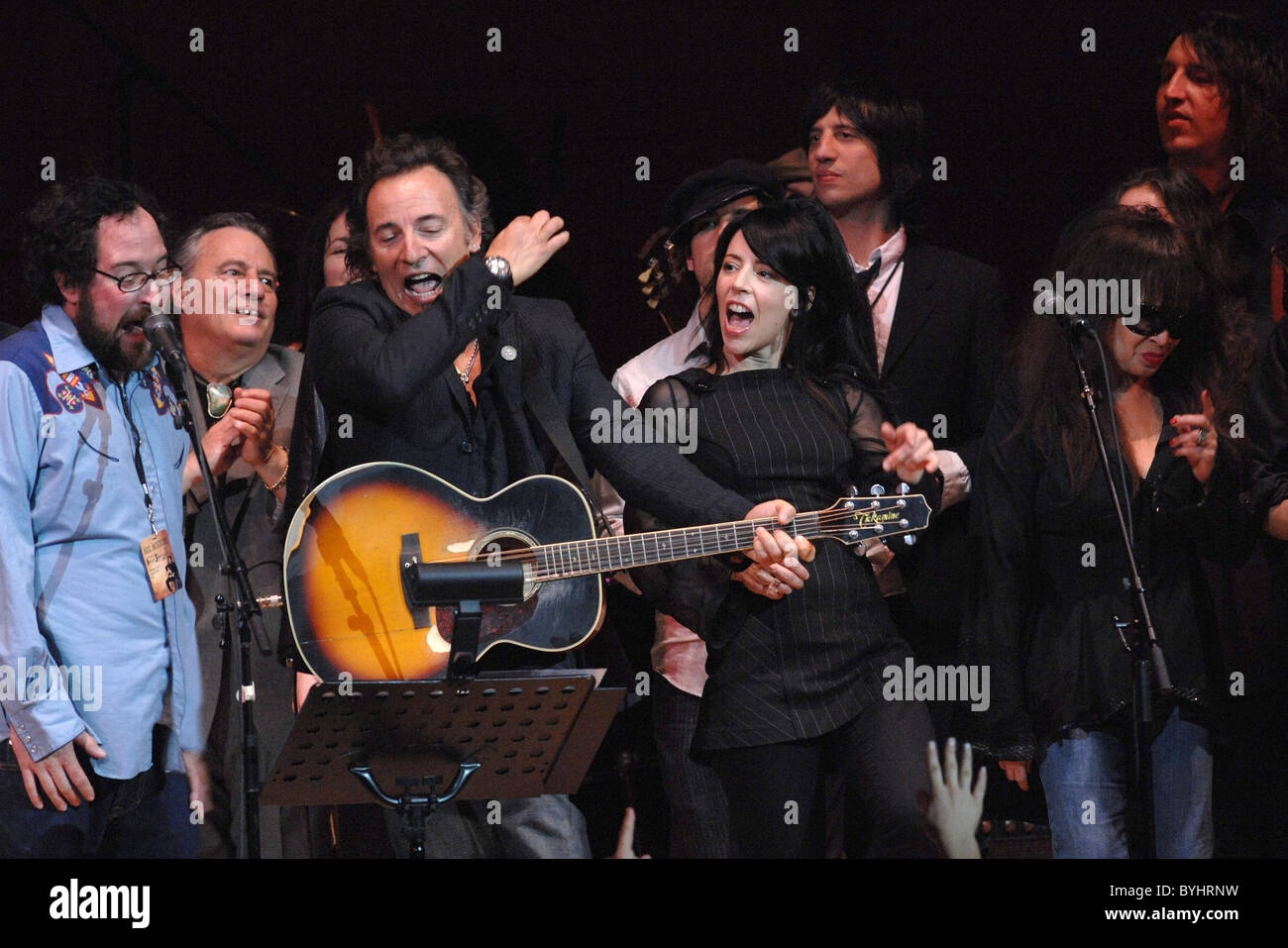 Bruce Springsteen with musical gusests All-Star Tribute Concert to ...