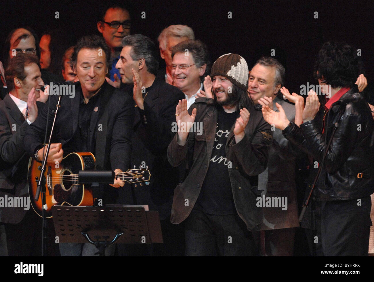 Bruce Springsteen with musical gusests All-Star Tribute Concert to ...