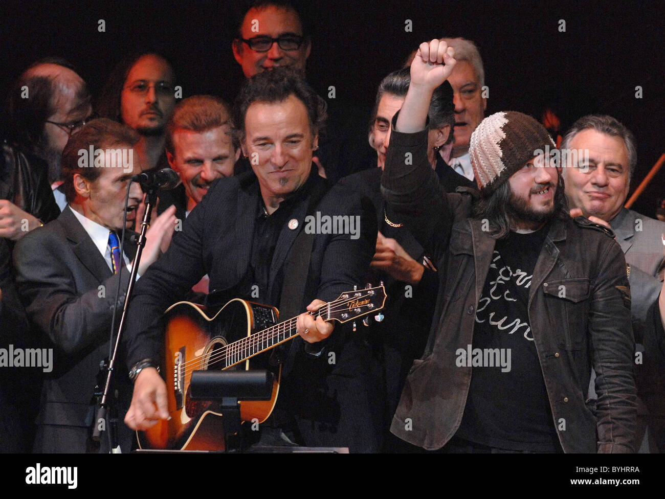 Bruce Springsteen with musical gusests All-Star Tribute Concert to ...