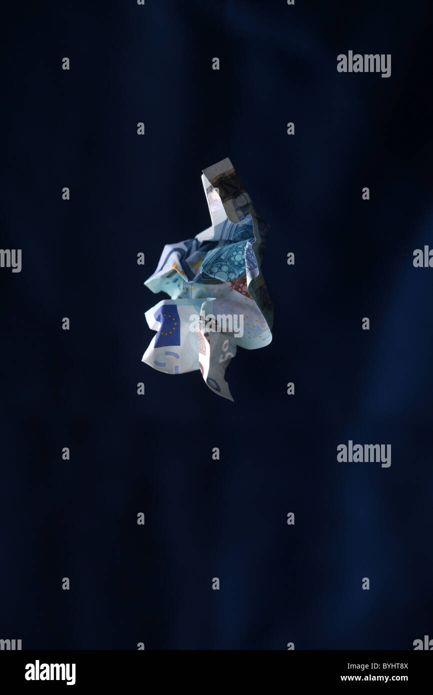 Crumpled twenty euro note Stock Photo - Alamy